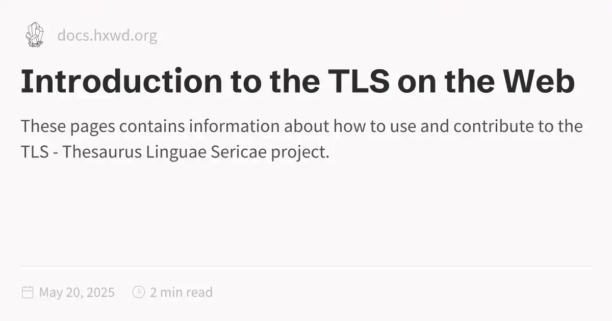 Introduction to the TLS on the Web